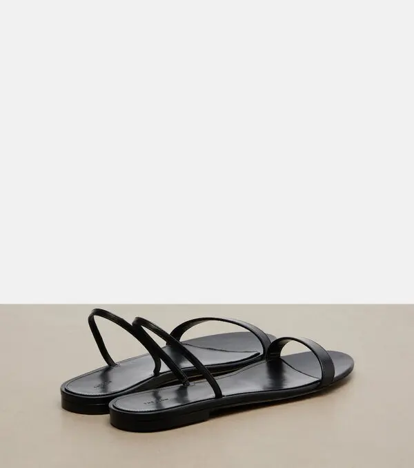 THE ROW Ella Leather Sandals