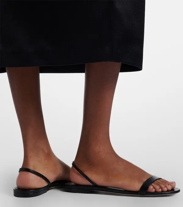 THE ROW Ella Leather Sandals