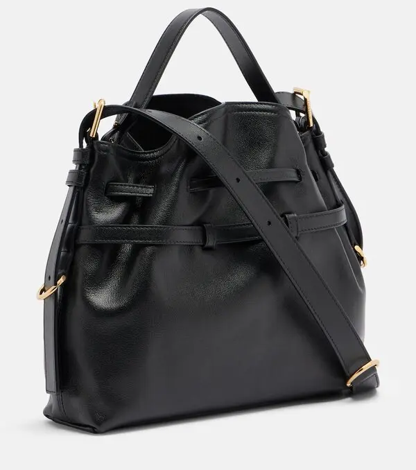 Givenchy Voyou Small Leather Bucket Shoulder Bag