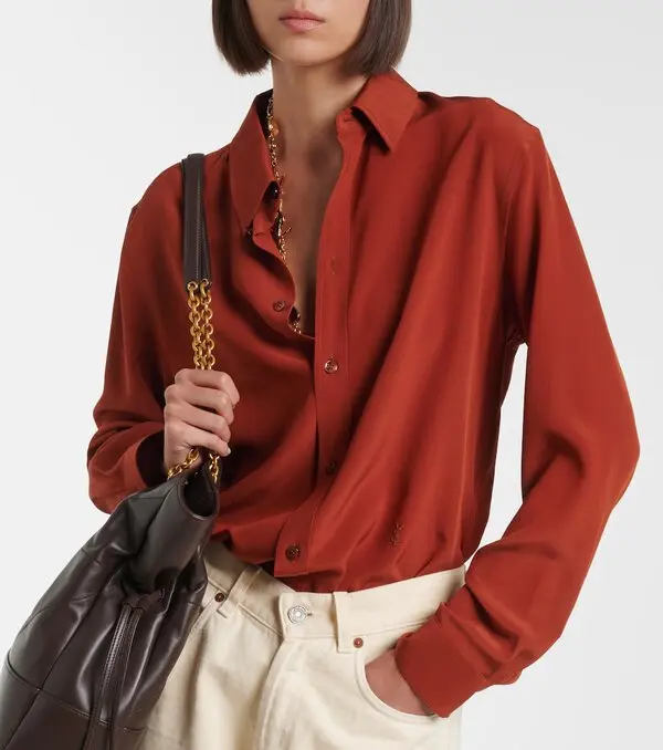 Saint Laurent Silk Button-down Shirt