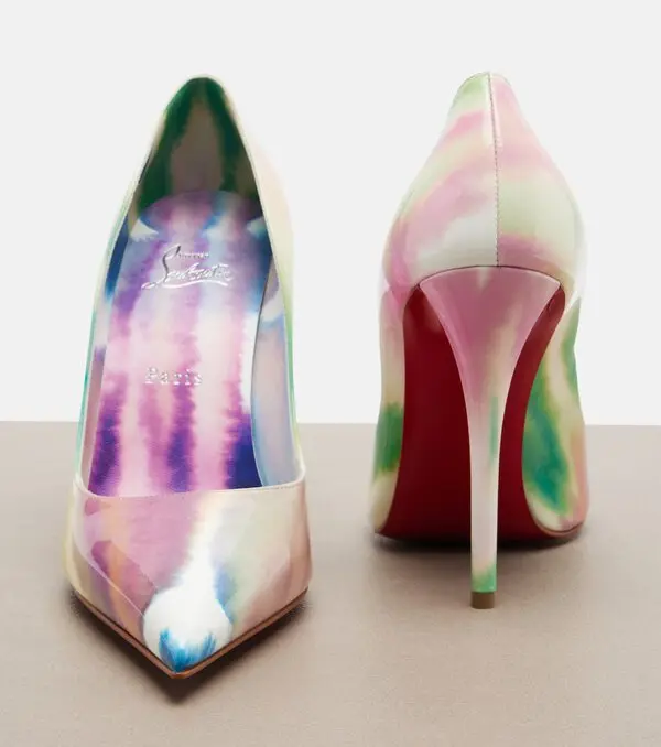 CHRISTIAN LOUBOUTIN Miss Z Printed Patent Leather Pumps - Multicoloured