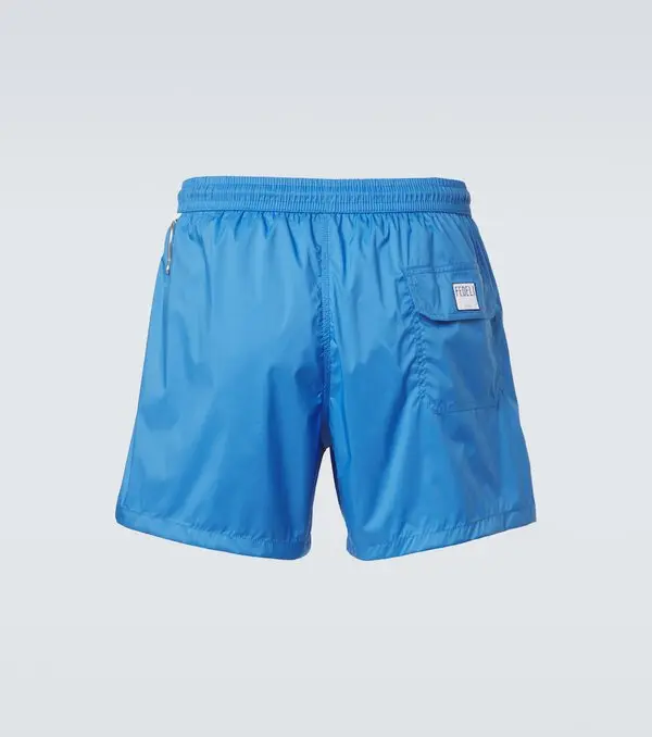 Fedeli Corn Flower Swim Trunks - Blue