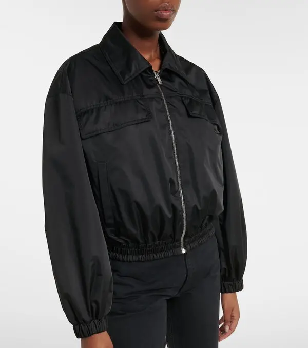 Saint Laurent Shearling-trimmed Blouson Jacket - Black