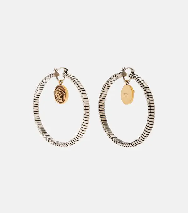 Versace Sterling Earrings - Silver