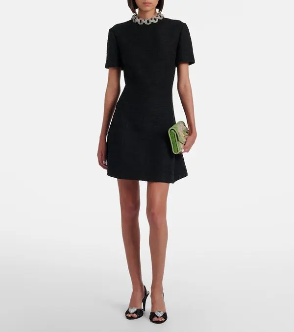 Valentino Garavani Embellished Mini Dress - Black