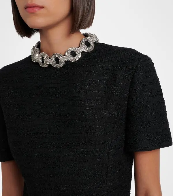 Valentino Garavani Embellished Mini Dress - Black