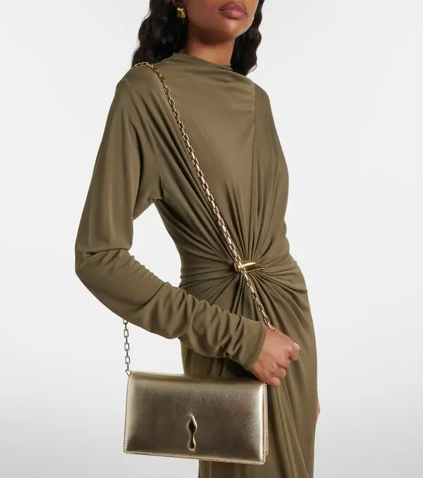 CHRISTIAN LOUBOUTIN Bettina Small Clutch - Gold