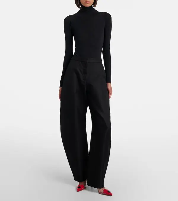 Alaïa Rouge Vif Noir Bloom Mules - Red