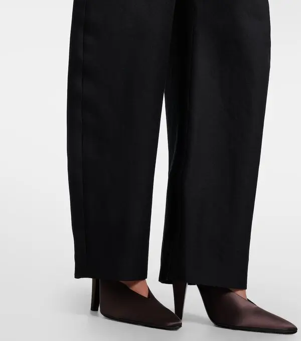 Alaïa Cone Satin Mules