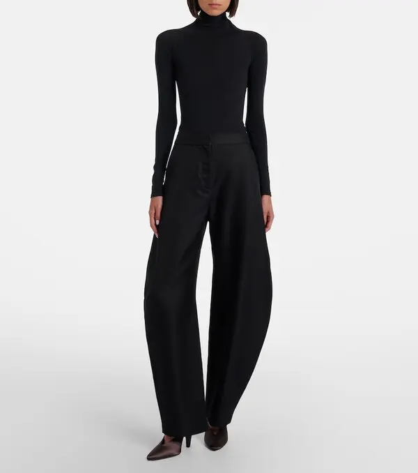 Alaïa Cone Satin Mules