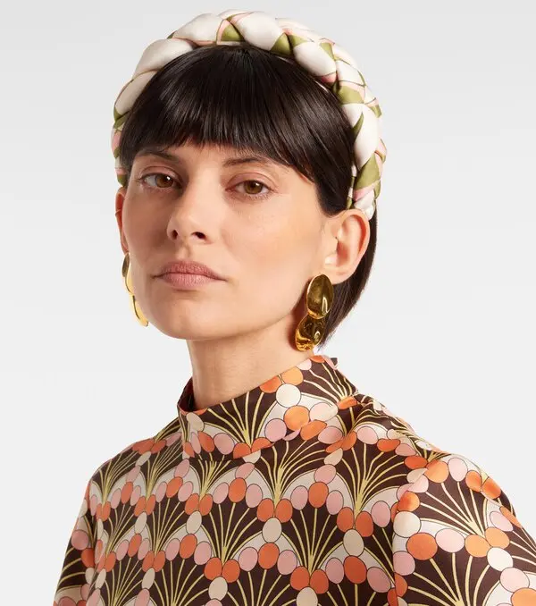 La DoubleJ Braided Twill Headband - Multicoloured