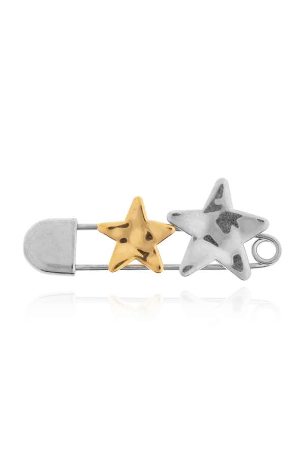 JIL SANDER Brass Star Pin