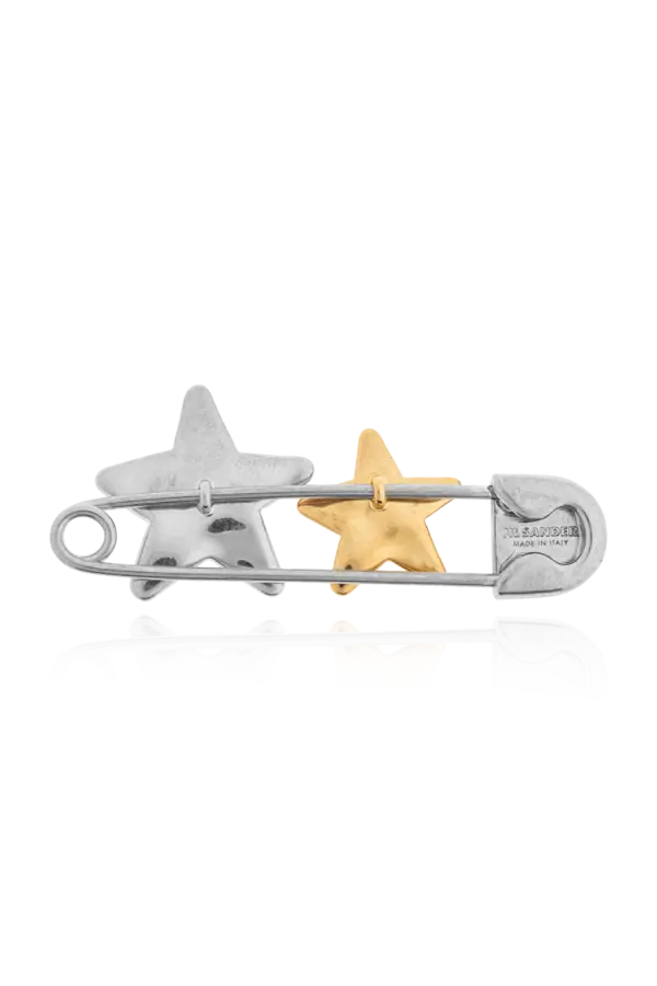 JIL SANDER Brass Star Pin