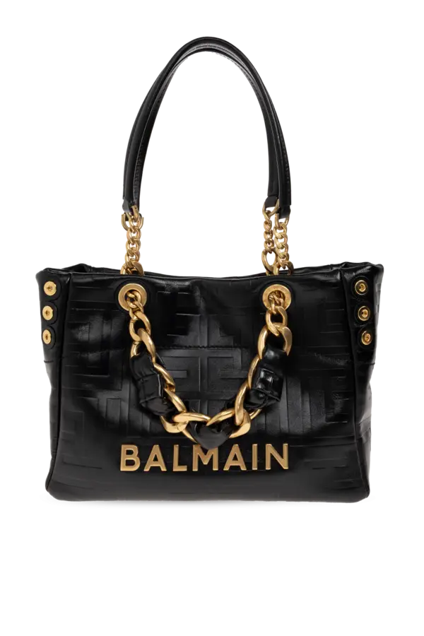 Balmain Small 1945 Soft Bag - Black