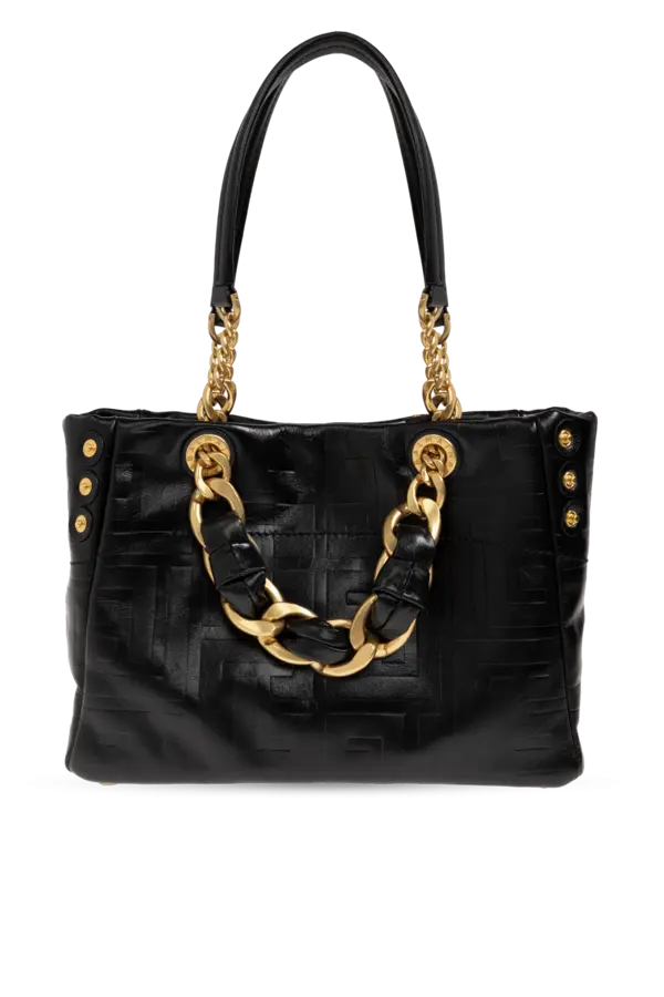 Balmain Small 1945 Soft Bag - Black