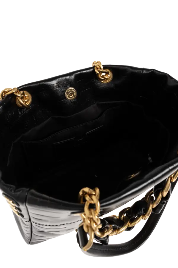 Balmain Small 1945 Soft Bag - Black