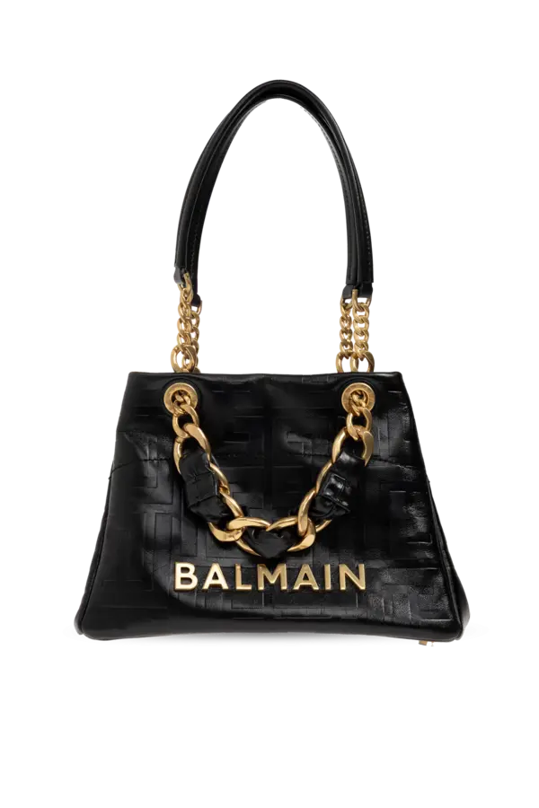 Balmain Small 1945 Soft Bag - Black
