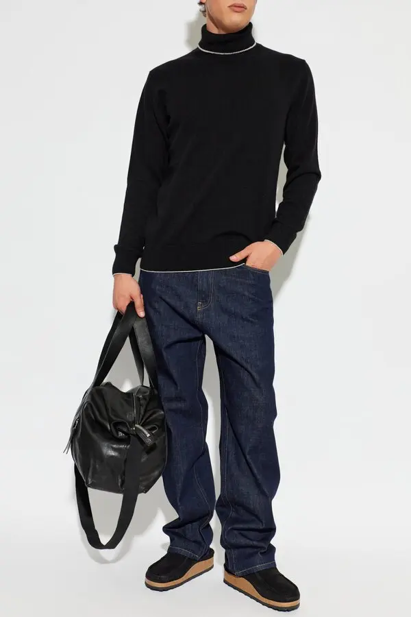 BIRKENSTOCK Naples Shearling Suede Slip-on Mule - Black