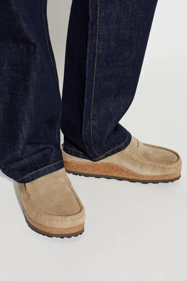 BIRKENSTOCK Naples Shearling" Suede Slip-on Loafers