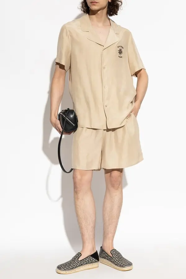 Balmain Silk Shorts