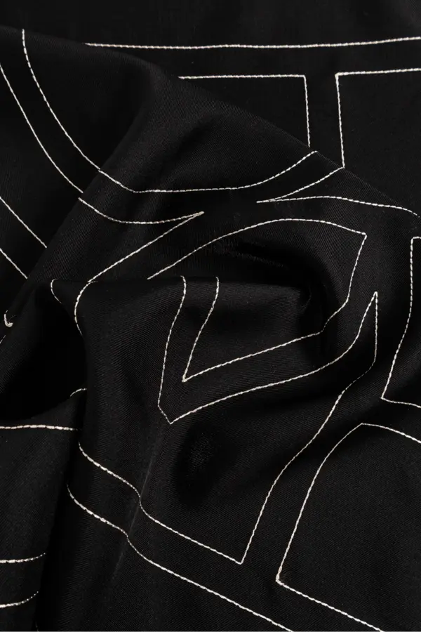 TOTEME Silk Scarf - Black