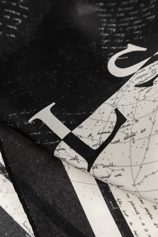 ALLSAINTS Silk Scarf "script