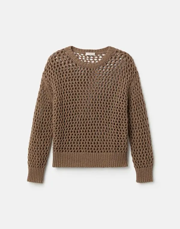 Lafayette 148 New York Hand-knit Open Stitch Sweater - Root Multi