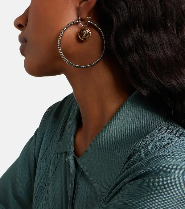 Versace Medusa Hoop Earrings