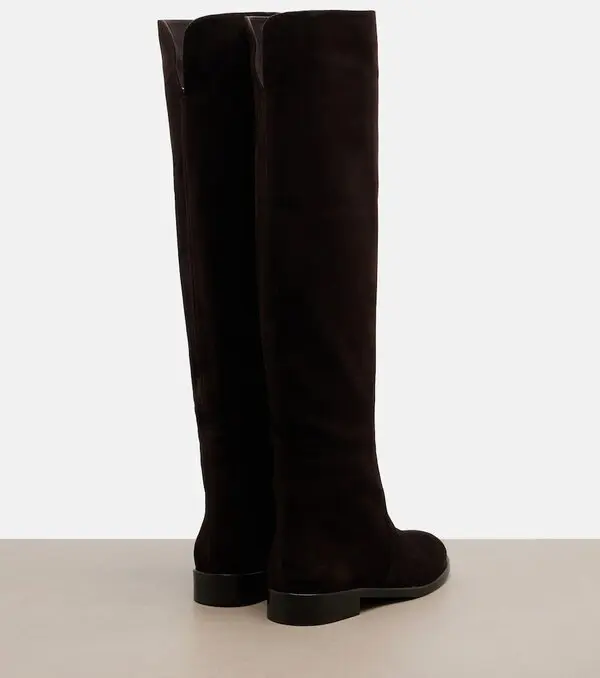 GIANVITO ROSSI Zayne Suede Knee-high Boots - Brown