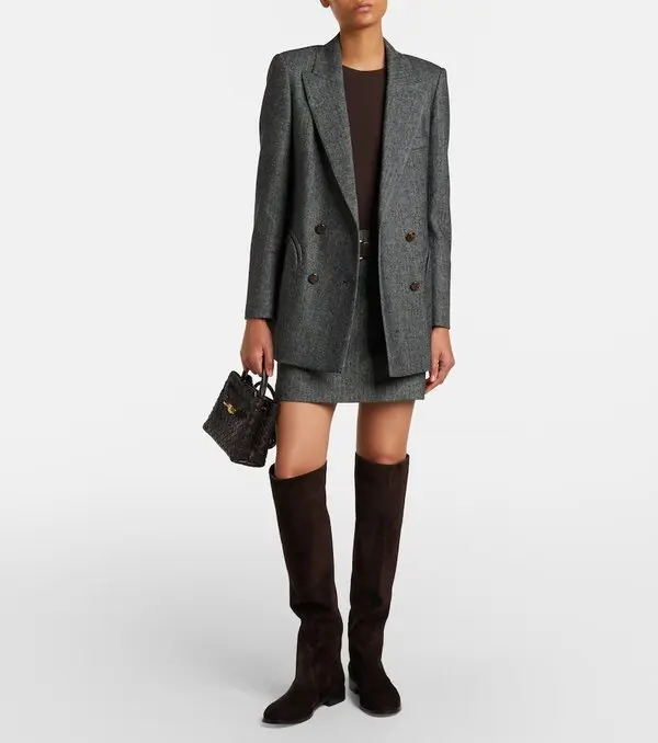 GIANVITO ROSSI Zayne Suede Knee-high Boots - Brown