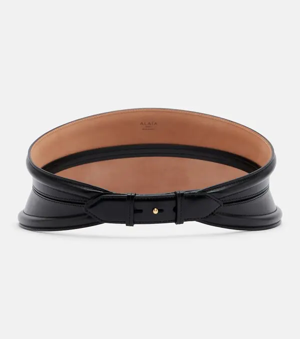 Alaïa Leather Belt - Black