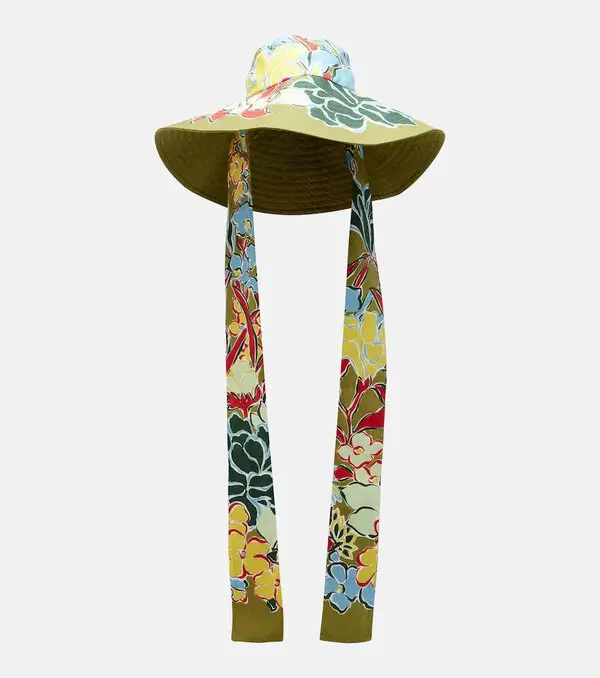 ALEMAIS Solstice Floral Cotton Sun Hat - Multicoloured