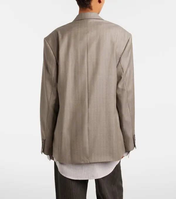 Acne Studios Striped Wool Blazer