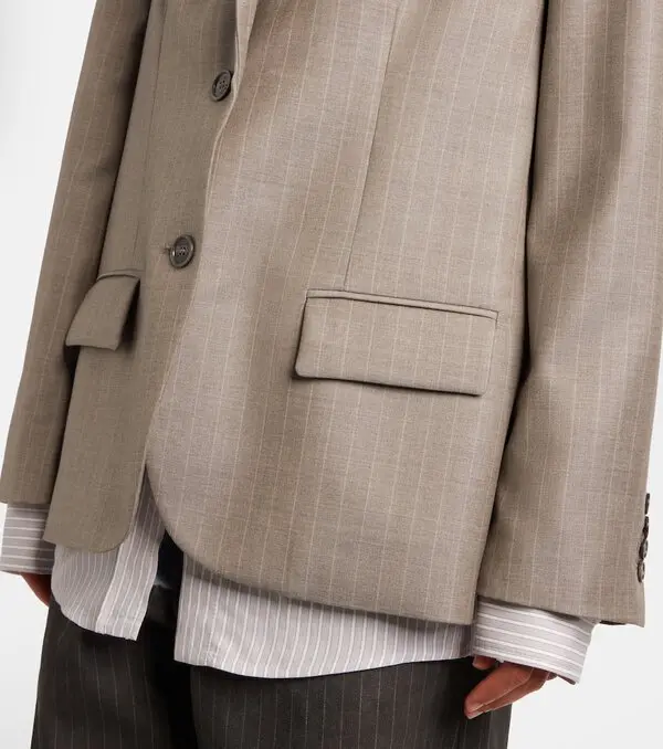 Acne Studios Striped Wool Blazer