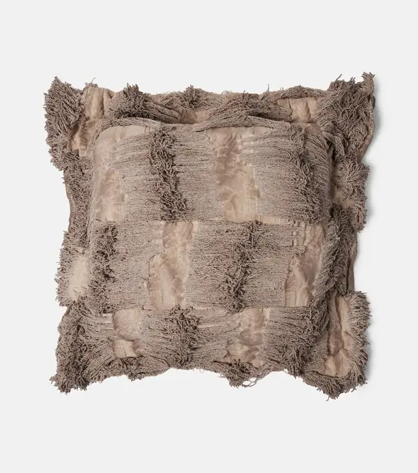 THE HOUSE OF LYRIA Bolma Wool And Cotton Cushion - Beige