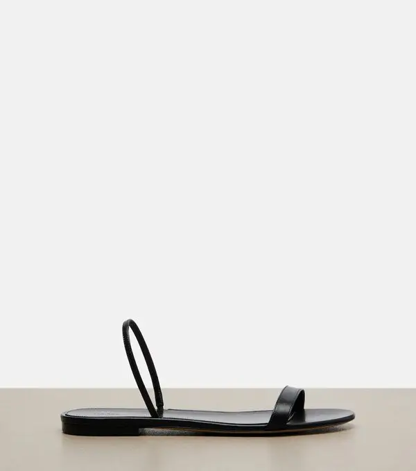 THE ROW Ella Leather Sandals