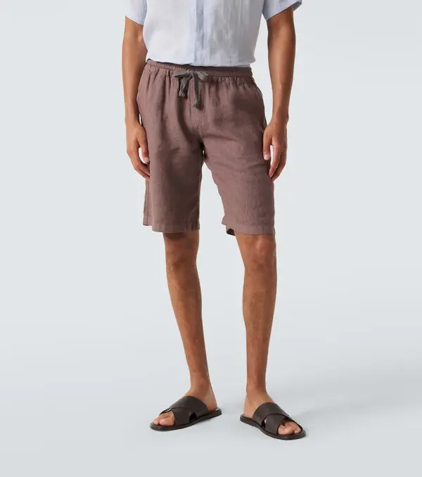 Fedeli 100% Linen Bermuda Shorts