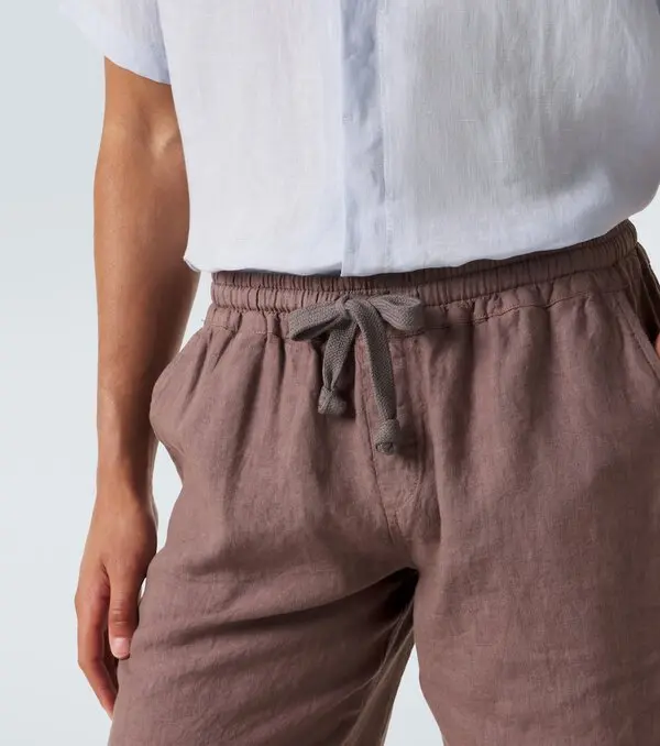 Fedeli 100% Linen Bermuda Shorts