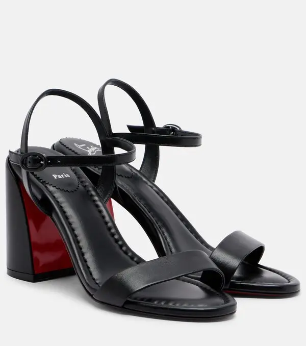 CHRISTIAN LOUBOUTIN Jane Leather Sandals - Black