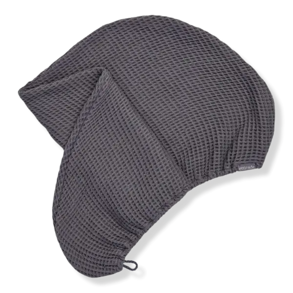 ETTITUDE Waffle Hair Towel - Slate