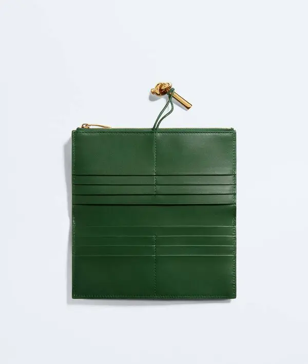 Bottega Veneta Andiamo Long Wallet - Basil