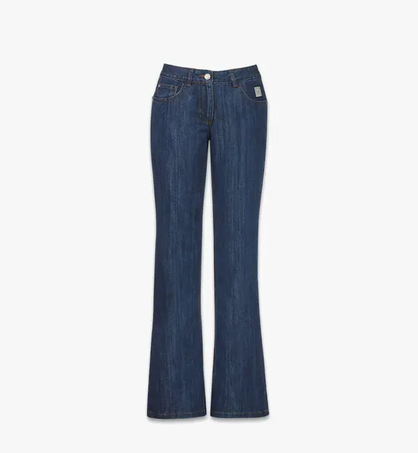 Mcm Flared Lurex Denim Pants