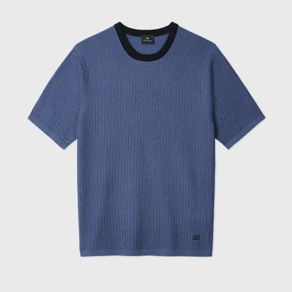 Paul Smith Textured Cotton Knitted T-shirt
