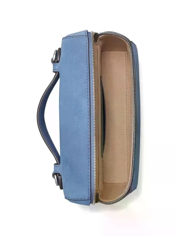 Tory Burch Romy Nubuck Slim Top-handle Bag - Blue