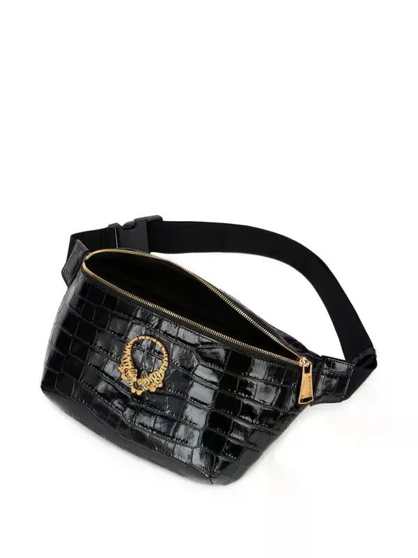 Roberto Cavalli Croc-effect Tiger Plaque Belt Bag