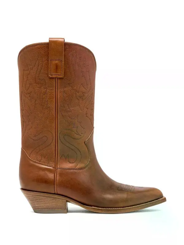 BUTTERO® Embroidered Leather Boots