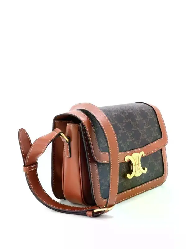 Celine Triomphe Medium Shoulder Bag - Brown