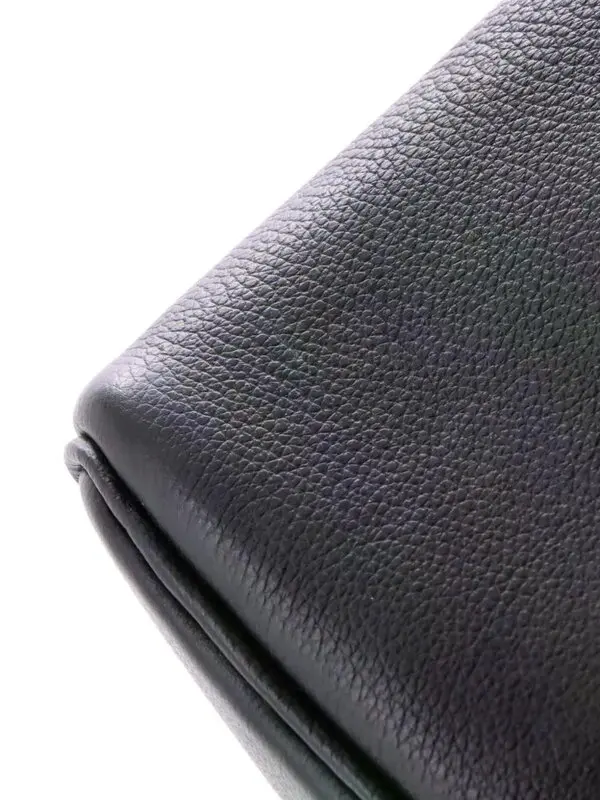 LOUIS VUITTON Lock And Walk Leather Bucket Bag - Black