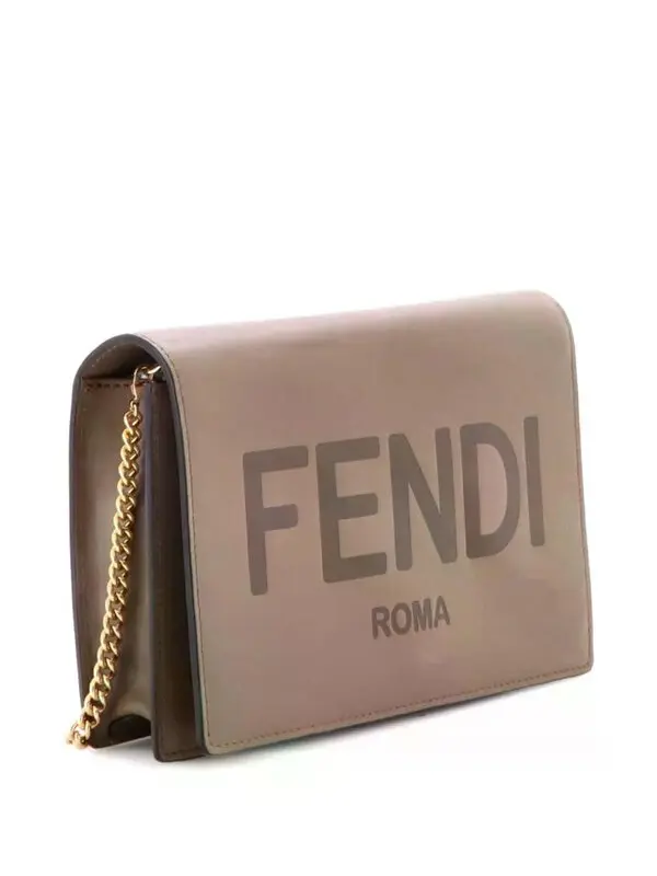 Fendi Embossed Leather Crossbody Bag