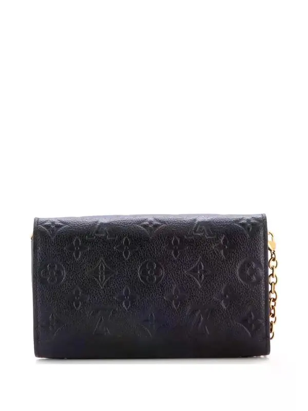 LOUIS VUITTON Vavin Chain Wallet Monogram Empreinte Leather Clutch Bag